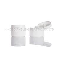 China 28mm Plastic Cap for Flip Top Cap Bottle in Ribbed White Colors Customized Request for sale