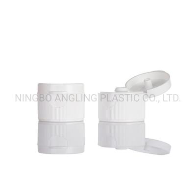 China 28mm Plastic Cap for Flip Top Cap Bottle in Ribbed White Colors Customized Request for sale