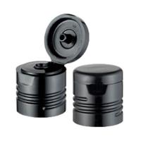 China Customized Request Option 28mm PP Plastic Ribbed Flip Top Cap for Hand Santizer Lid for sale