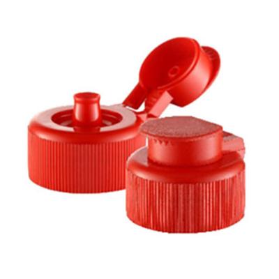 China 33/410 Customization 32mm Plastic Silicone Lid Plastic Flip Top Cap for Honey Bottle for sale