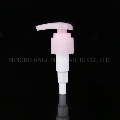 China 24/410 Pink Ribbed Lotion Pump 2cc 4cc Capacity for Liquid Dispenser Hot Promotion for sale