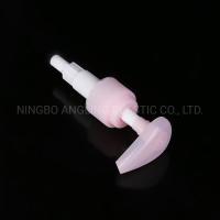 China 24/410 Pink Ribbed Lotion Pump 2cc 4cc Capacity for Liquid Dispenser Hot Promotion for sale