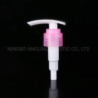 China 24/410 Pink Ribbed Lotion Pump 2cc 4cc Capacity for Liquid Dispenser Hot Promotion for sale