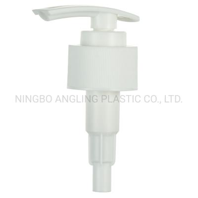 China Customizable 28/410 White Plastic Ribbed Closure Lotion Pump with ISO Certification for sale