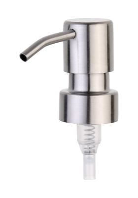 China ISO Certified Disposable 28/410 Stainless Steel Silver Lotion Pump for Liquid Bottle for sale