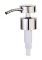 China 28/410 Silver Bottle Dispenser Liquid Soap Plastic Hand Pump with Clip Long Lasting for sale