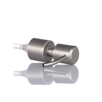China Shiny Sliver Aluminum 28/410 Lotion Pump for PP Bottles Durable and Stylish Design for sale