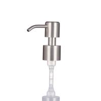 China Shiny Sliver Aluminum 28/410 Lotion Pump for PP Bottles Durable and Stylish Design for sale