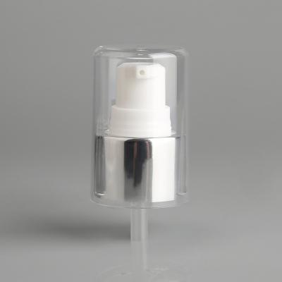 China 20mm Aluminum Treatment Pump for Plastic Lotion Pump in Sliver Samples US 0.01/Piece for sale