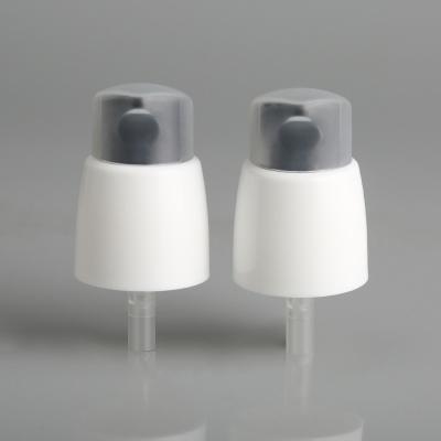 China Dispenser Pump with PP Half Over Cap Customization White Plastic Cream Pump for sale