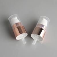 China 20/410 Plastic Cream Pump Treatment Pump Gold UV with PP Over Cap 20mm Output 0.12cc for sale