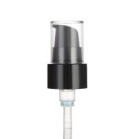 China 24/410 Cream Pump with Spring Outside and Over Cap Dispenser Pump in White for sale
