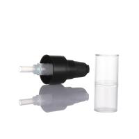 China 24/410 Cream Pump with Spring Outside and Over Cap Dispenser Pump in White for sale