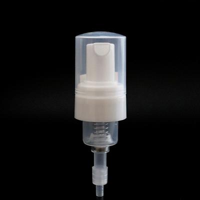 China Hand Sanitizer Dispenser Liquid Foam 28mm Foam Pump with out-Spring Design Output 0.8cc for sale