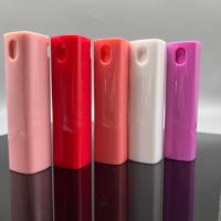 China Small 10ml Square Shape All Plastic Perfume Pen Cosmetic Bottle with Sprayer Pump for sale