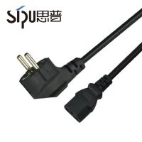China 1.8mtrs EU Power Cord 220VAC European Extension Cords For Home Appliance for sale