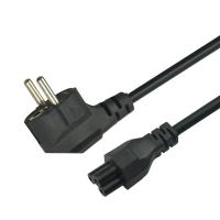 China Copper PC Laptop Power Cord 3 Wire 3 Pole European Power Cord 220v 110v for sale