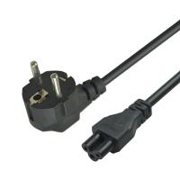 China Copper PC Laptop Power Cord 3 Wire 3 Pole European Power Cord 220v 110v for sale