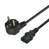 China Length 1.5m European Laptop Power Cord 220V 3 Prong Ac Power Cord for sale