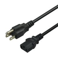 China 1m 1.5m C13 USA Power Cord 3 Pin US AC Power Cord For Home Appliance for sale