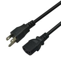 China 1m 1.5m C13 USA Power Cord 3 Pin US AC Power Cord For Home Appliance for sale