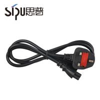 China SGS 3 Prong AC Power Cord 220v UK Laptop Power Cord With Fuse for sale