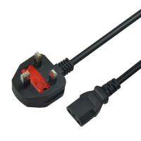China CCC UK Power Extension Cord 3 Pin Plug Male To Female Uk Ac Power Cable for sale