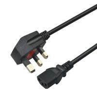 China CCC UK Power Extension Cord 3 Pin Plug Male To Female Uk Ac Power Cable for sale