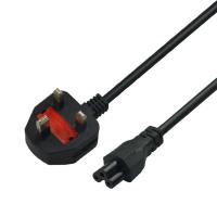 China 3 Prong Mickey Mouse Plug UK Power Cord 1mtrs With PVC Jacketed for sale
