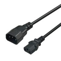 China OEM Male C14 To Female C13 AC Power Extension Cable C13 C14 Power Cord for sale