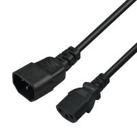 China OEM Male C14 To Female C13 AC Power Extension Cable C13 C14 Power Cord for sale