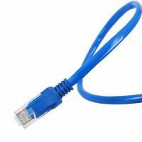 China CE CCC 1m 3m 5m Rj45 CAT6 Patch Cord Unshielded Twisted Pair Blue Color for sale