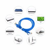 China CE CCC 1m 3m 5m Rj45 CAT6 Patch Cord Unshielded Twisted Pair Blue Color for sale