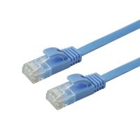 China Durable LSZH Jacketed Flat Cat6 Patch Cables Cat 6 Patch Cord 1 Mtr for sale