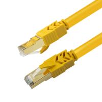 China Yellow Ethernet Cat 8 Patch Cord 1m - 15mtrs Round Shape For Instrumentation for sale
