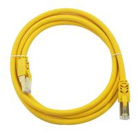 China Yellow Ethernet Cat 8 Patch Cord 1m - 15mtrs Round Shape For Instrumentation for sale