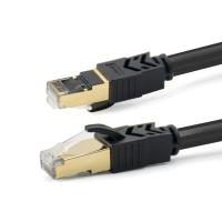 China Custom SFTP Twist Pairs CAT8 Patch Cord RJ45 Ethernet Cable 1M To 10M for sale