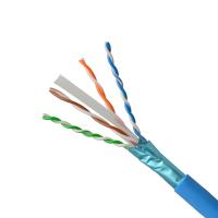 China 4 Pairs CCA Cat6a Lan Cable Utp Ftp Cat5e Network Cable HDPE Insulation for sale