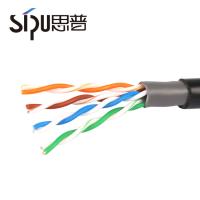 China 5.8MM black utp cat5e cable outdoor copper communication cat5e network cable for sale