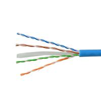 China 305m Cat6 Ethernet LAN Cable 1000ft Solid PVC Blue 23awg 24awg Unshielded UTP Copper for sale