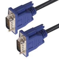 China PC Computer Monitor VGA To VGA Cable 1.5m With Steel Conductor And Gold Plated for sale