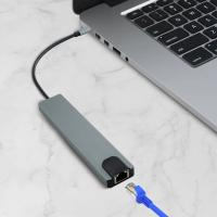 China Type-C USB 3.1 Hub 8 In 1 For Mobile Devices And MacBook Laptop Sipu Docking Station for sale