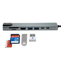 China Type-C USB 3.1 Hub 8 In 1 For Mobile Devices And MacBook Laptop Sipu Docking Station for sale