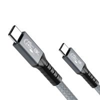 China New Product Grey USB 4.0 1M Lightning Fast Charging TYPEC TO TYPEC 40GBPS HDMI Cable 8K for sale