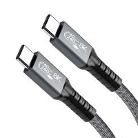 China New Product Grey USB 4.0 1M Lightning Fast Charging TYPEC TO TYPEC 40GBPS HDMI Cable 8K for sale