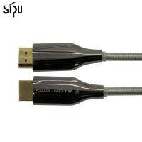China Black 10M HDMI Cable 4K 60Hz 18Gbps AOC HDMI Ultra-HD Optical Fiber Optic Cable for sale