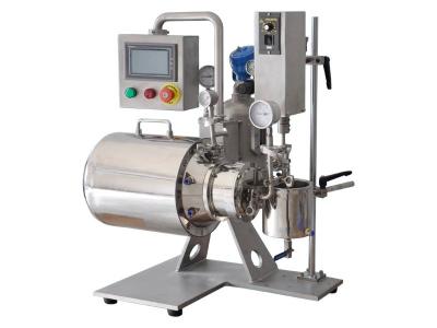China 0.3L Silver Horizontal Bead Mill Machine Stainless Steel  Wear Resistance for sale