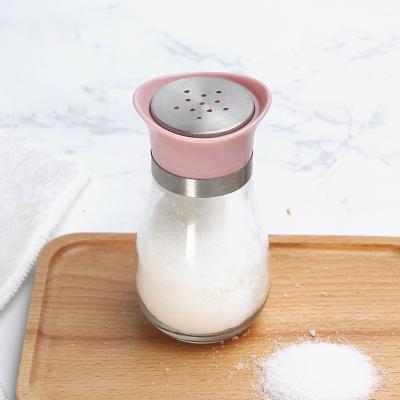 China Viable Glass Seasoning Jar Kitchen Supplies Sealed Moisture Proof Seasoning Bottle BBQ Pepper Pepper Pot Pepper Bottle for sale