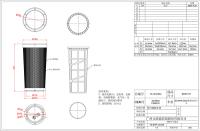 China Scania Inner Construction Equipment Air Filter Replacement 2414659 140186 DT Spare Parts for sale