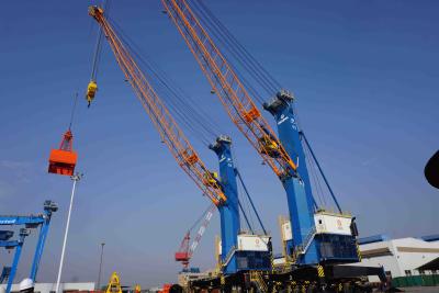China 50m Lifting Portal Harbor Crane 20 Ton 60 Ton 80 Ton Harbour Portal Crane for sale